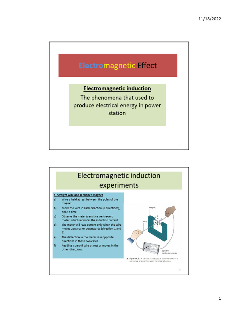 4.5 Electricity and Magnetism | PDF