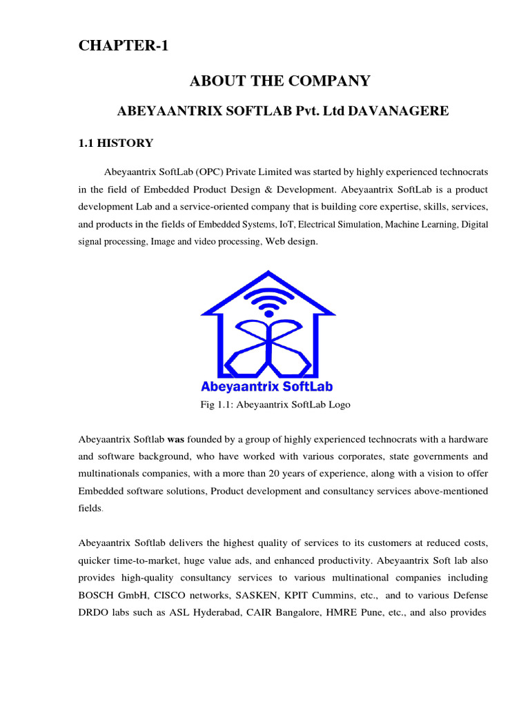 ABEYAANTRIX Report | PDF | Embedded System | Internet Of Things