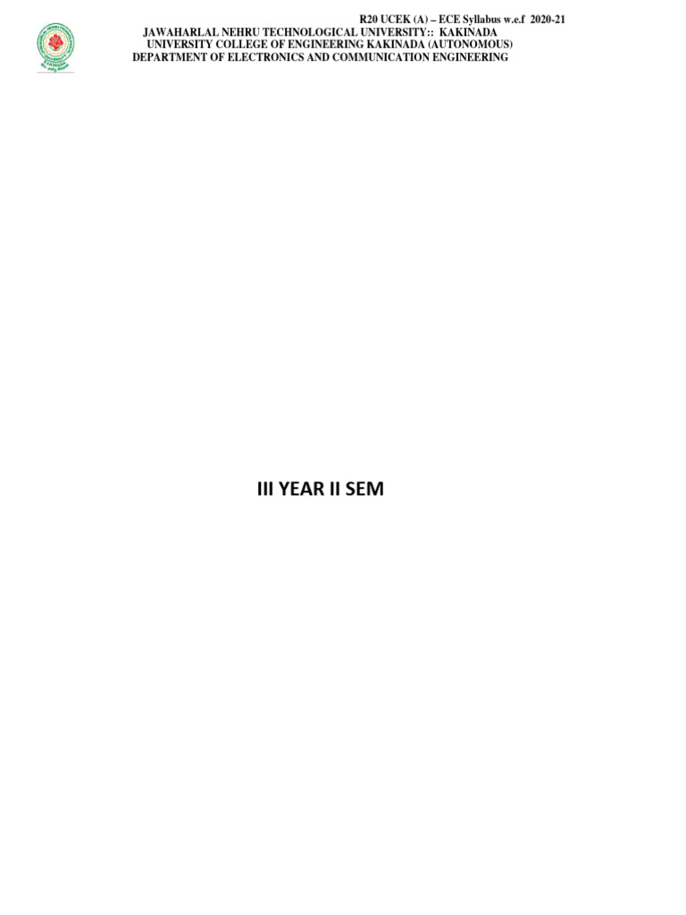 ECE 3-2 Syllabus | PDF | Antenna (Radio) | Cmos