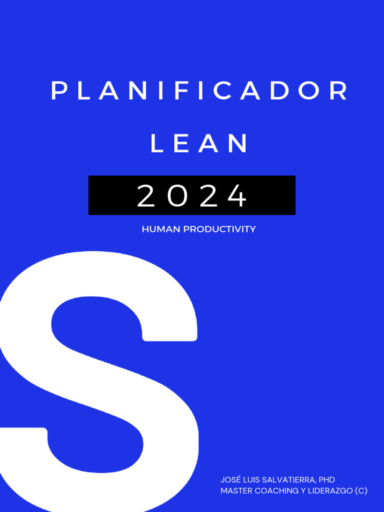 Lean Planner 2024 | PDF | Aprendizaje | Software