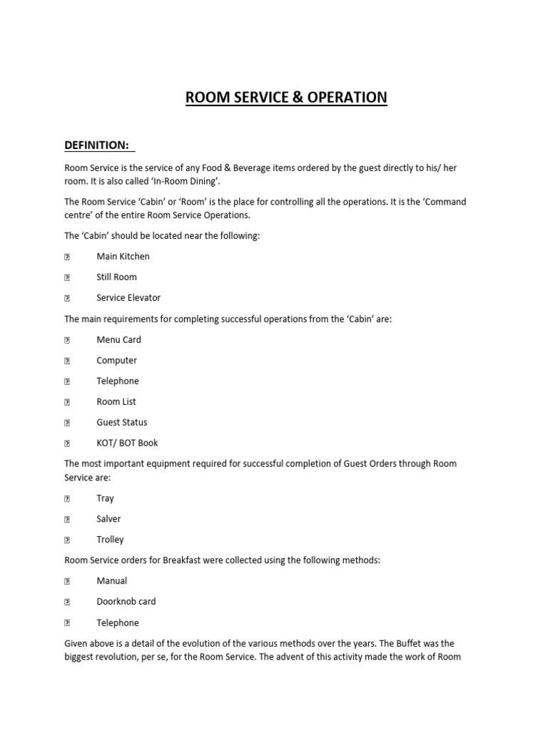 Room Service | PDF | Cuisine | Foods