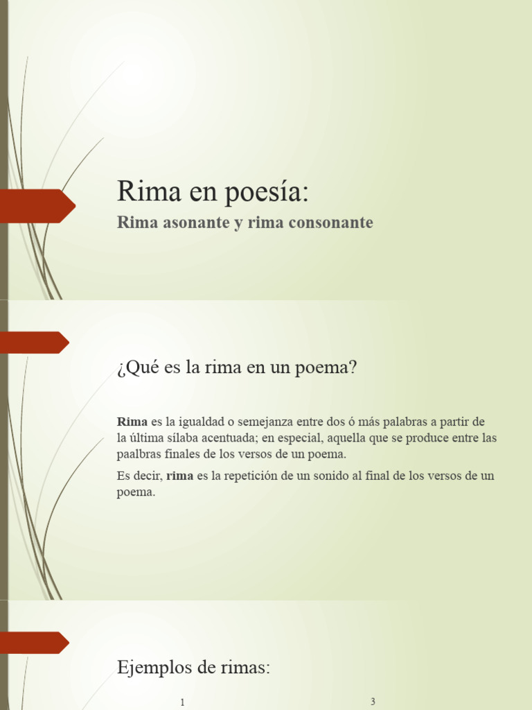 Power Point Rima en Poesía | PDF