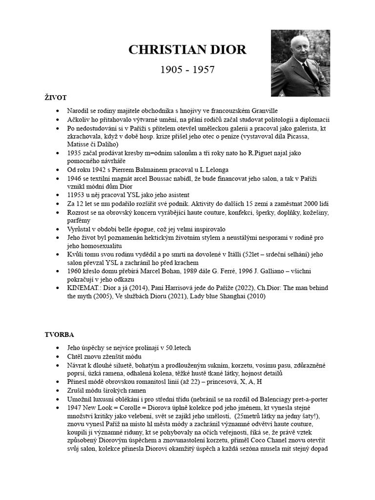christian DIOR | PDF