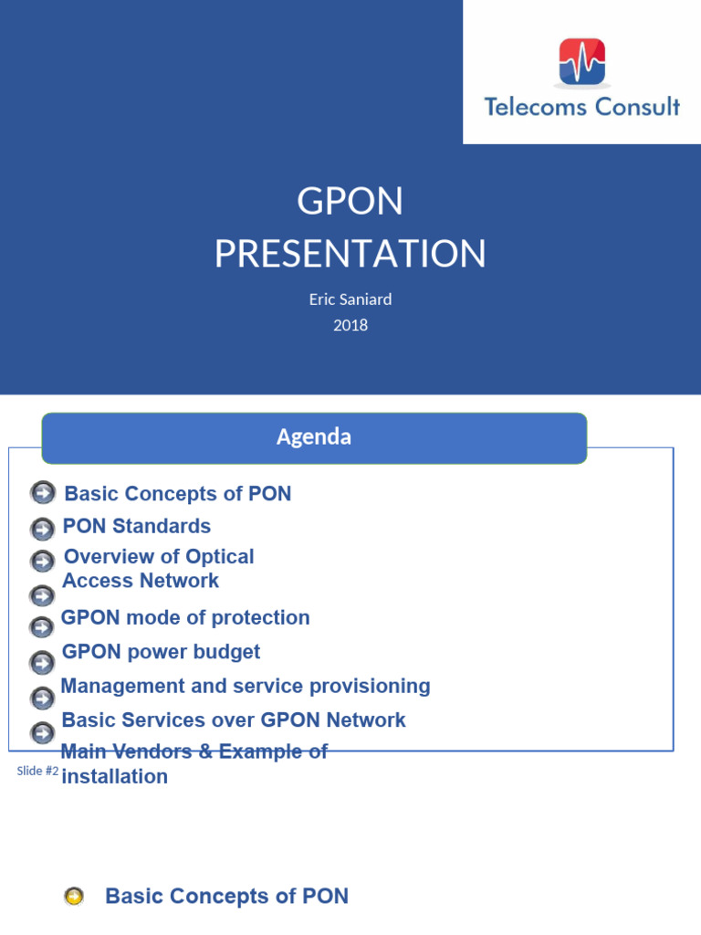 Gpon Presentation | PDF | Electrical Engineering | Computing