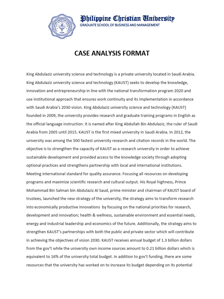 Caseanalysis Final MNGMT | PDF | Saudi Arabia | Innovation