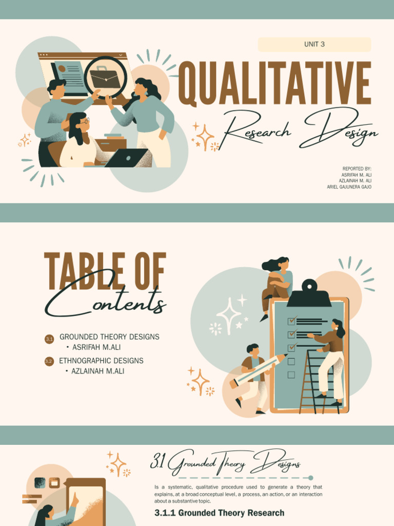 REPORT 3 (Qualitative Design) | PDF | Narrative | Qualitative Research