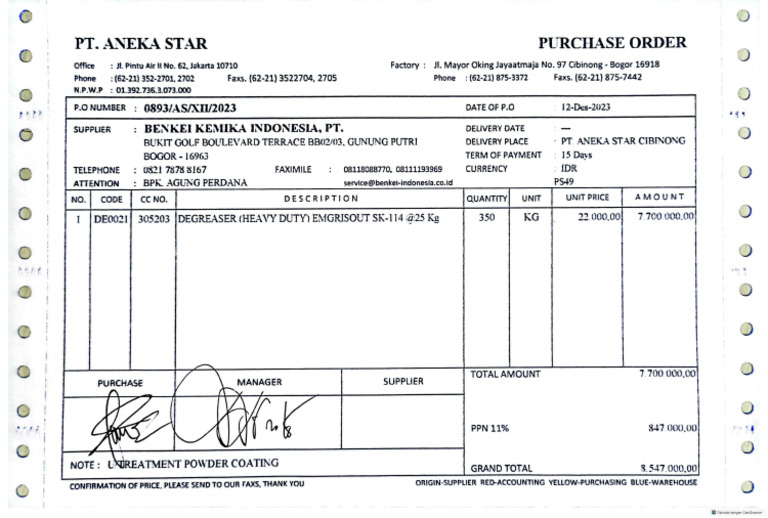 Penawaran Harga (Pt. Aneka Star) (Pak Joni) (1) - 7 | PDF