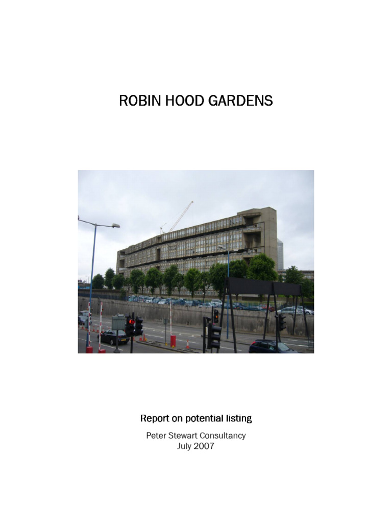 Robin Hood Gardens Listing Report | PDF