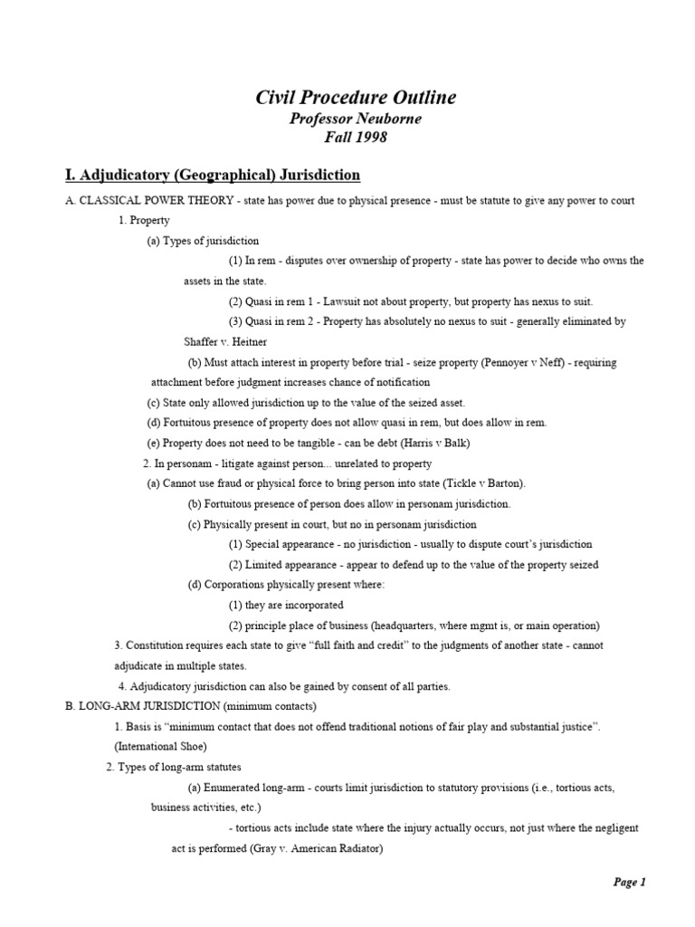 Neuborne - Civ Pro | PDF