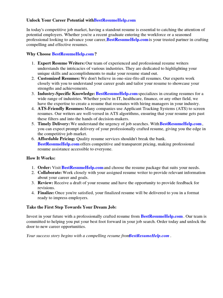 Resume Format of Writing | PDF | Résumé