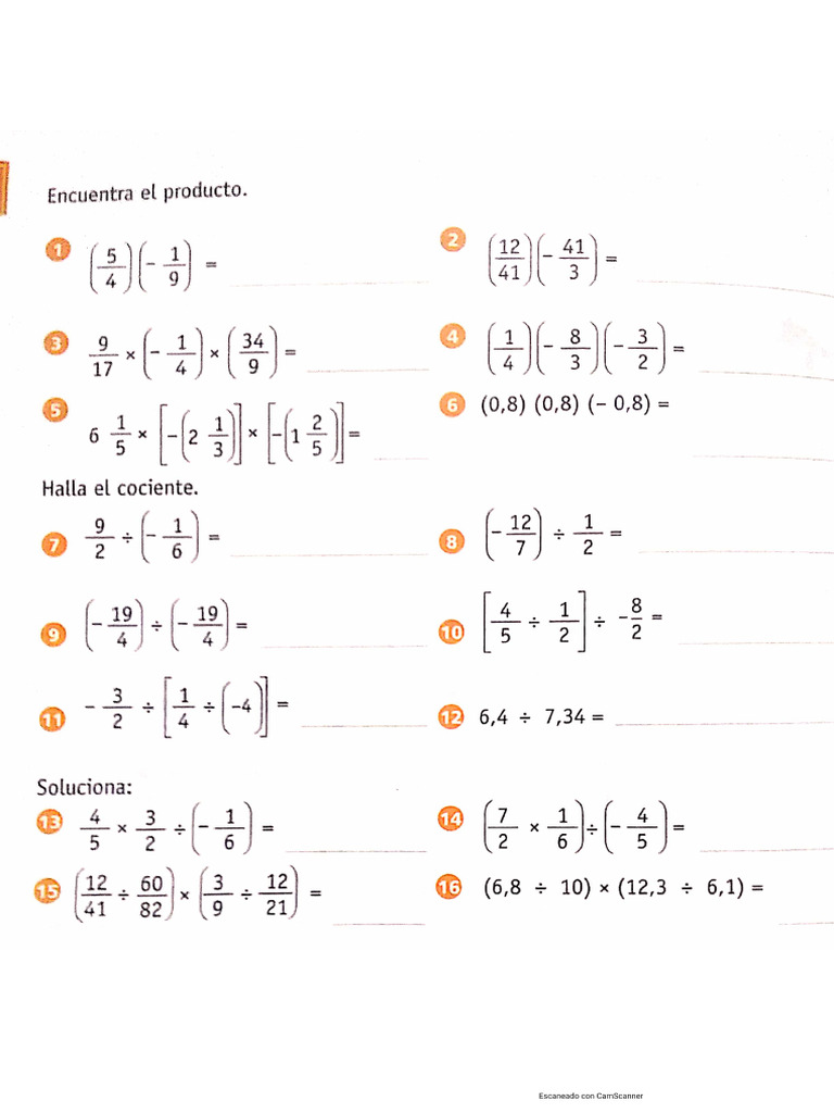 Actividad Mate 7° | PDF
