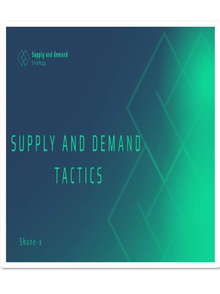 Supply and Demand Tactics | PDF | Risk | Demand
