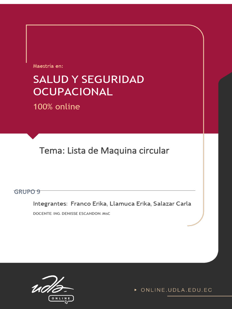 Cierra Circular G9P1 | PDF | Seguridad y salud ocupacional | Gestión de ...