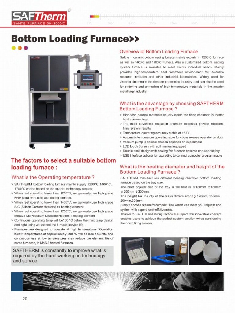 Saftherm Bottom Loading Furnace Cataloge | PDF