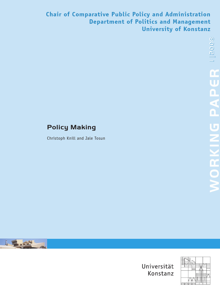 Overview of Policy Making Processes | PDF | Policy | Rationality