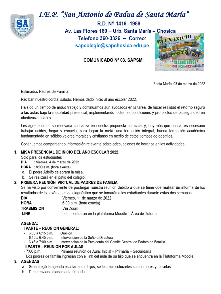 Comunicado #03 - PPFF | PDF