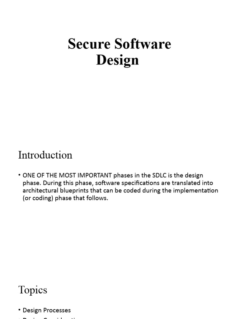Design | PDF | Information Security | Software