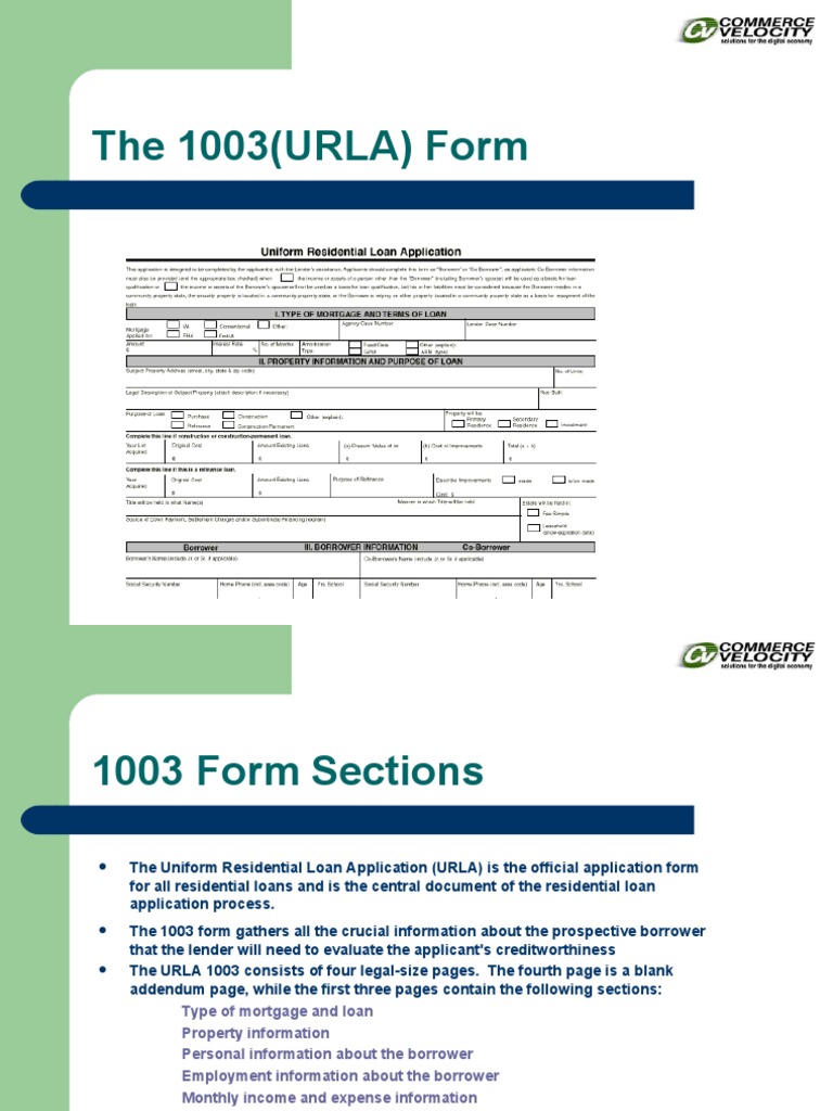 The 1003 Form by Sushant | PDF | Loan To Value Ratio | Loans