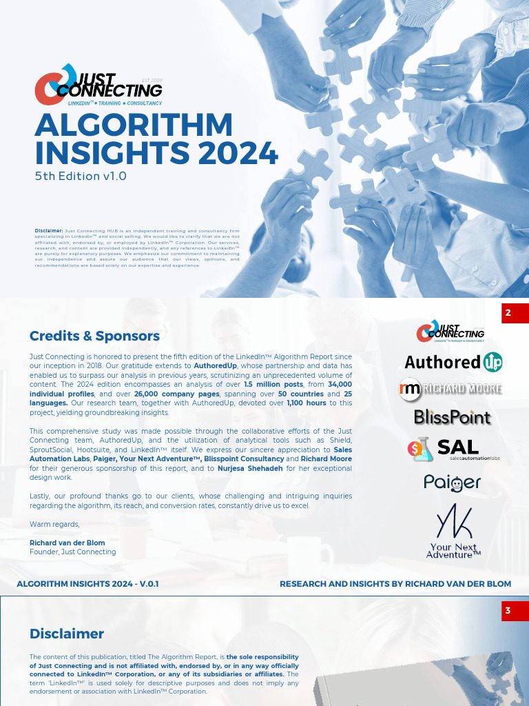 Linkedin Algorithm Insights 2024 | PDF | Computers