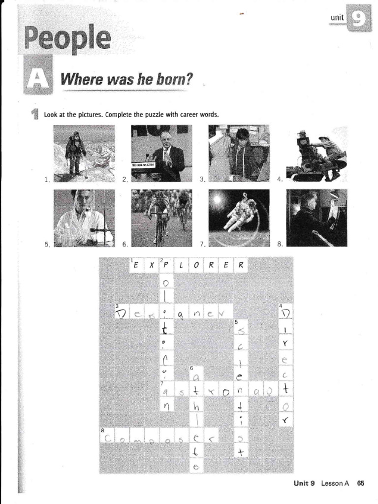 Career Word Puzzle and Past Tense Exercises | PDF