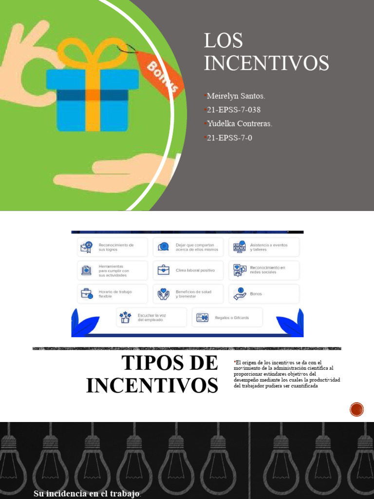 Los Incentivos | PDF | Motivación | Motivacional