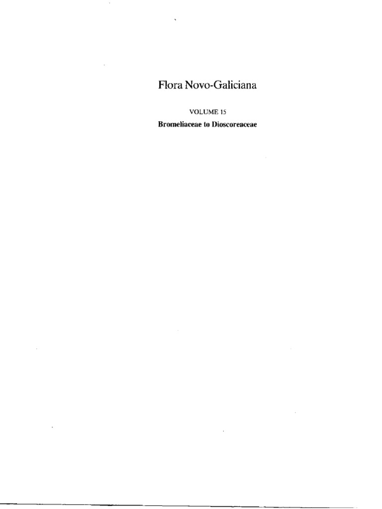 Bromeliaceae-Dioscoreaceae Contr. Univ. Michigan Herb. v15 | PDF