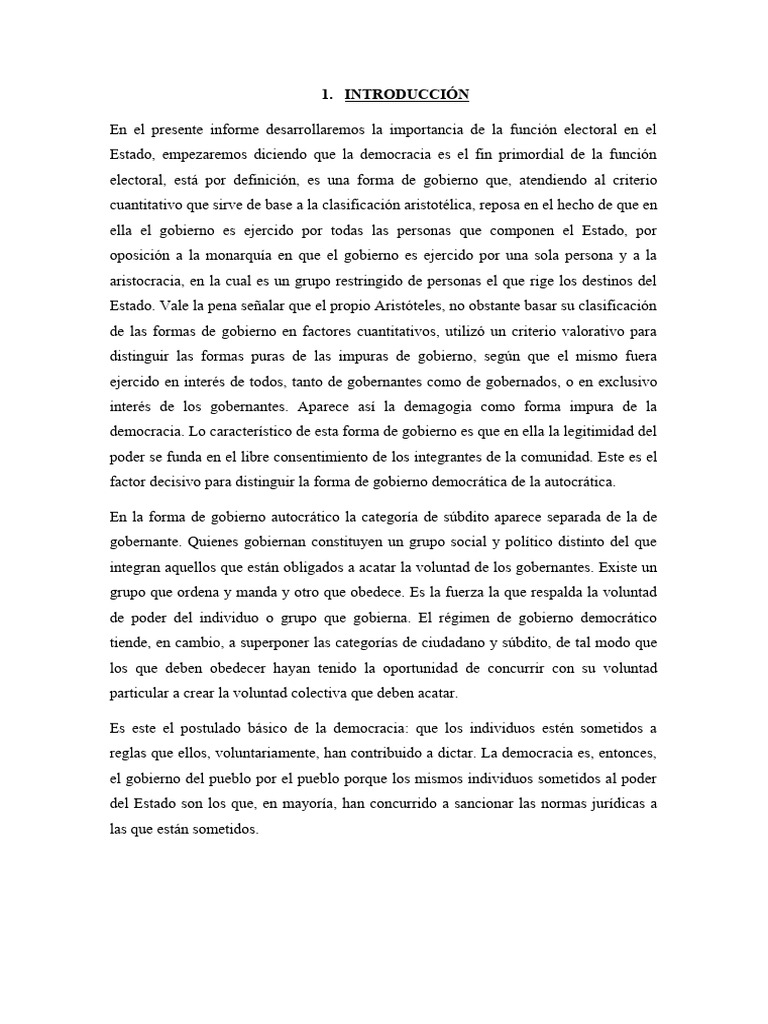La Relevancia De La Funcion Electoral En El Estado De Honduras Pdf