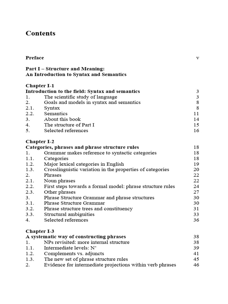 Linguistics: Syntax & Semantics Guide | PDF | Phrase | Syntax