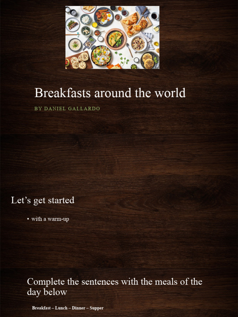 breakfasts around the world | PDF | Meal | Lunch