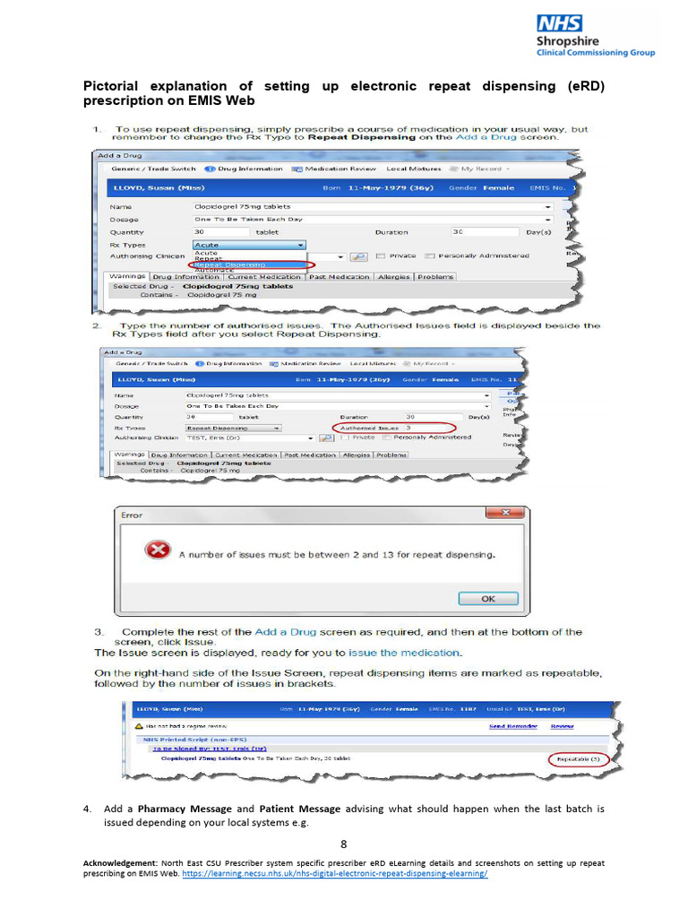 Emis Process | PDF | Medical Prescription | Pharmacy