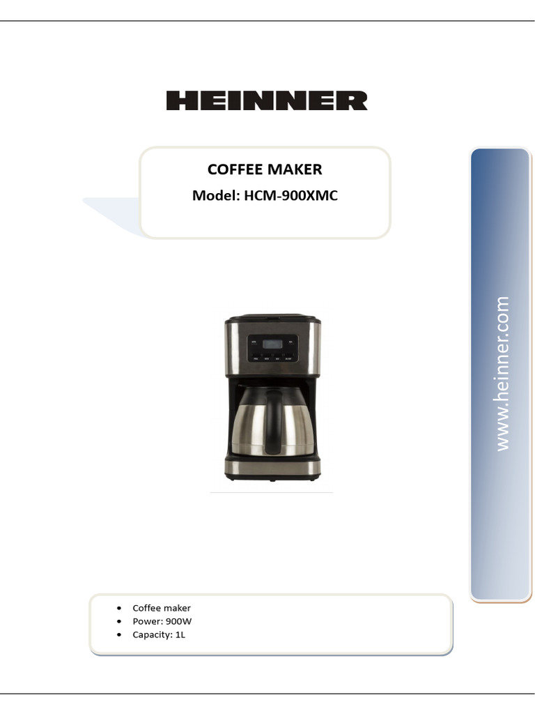 Manual de Utilizare HCM-900XMC 62cbe606507d8 | PDF | Coffee