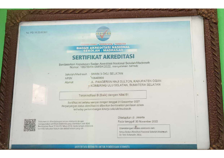 Sertifikat Akre | PDF