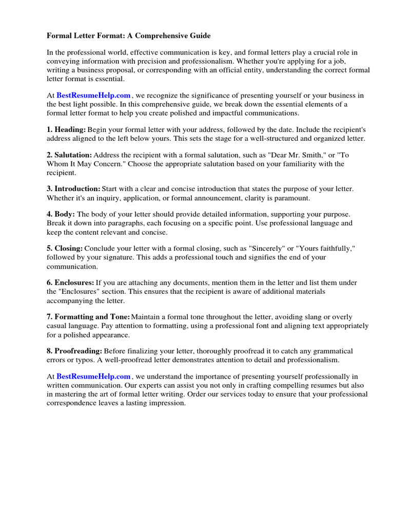 French Formal Letter Writing Guide | PDF | Communication