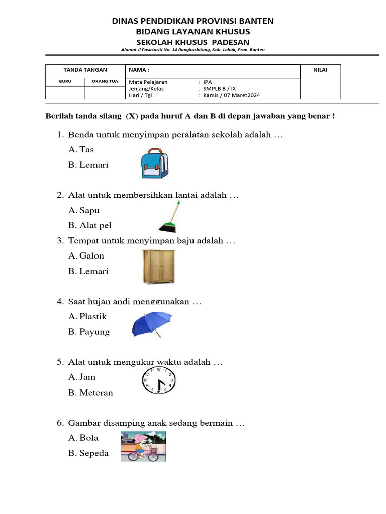 PTS Ips SDLB B 2024 | PDF
