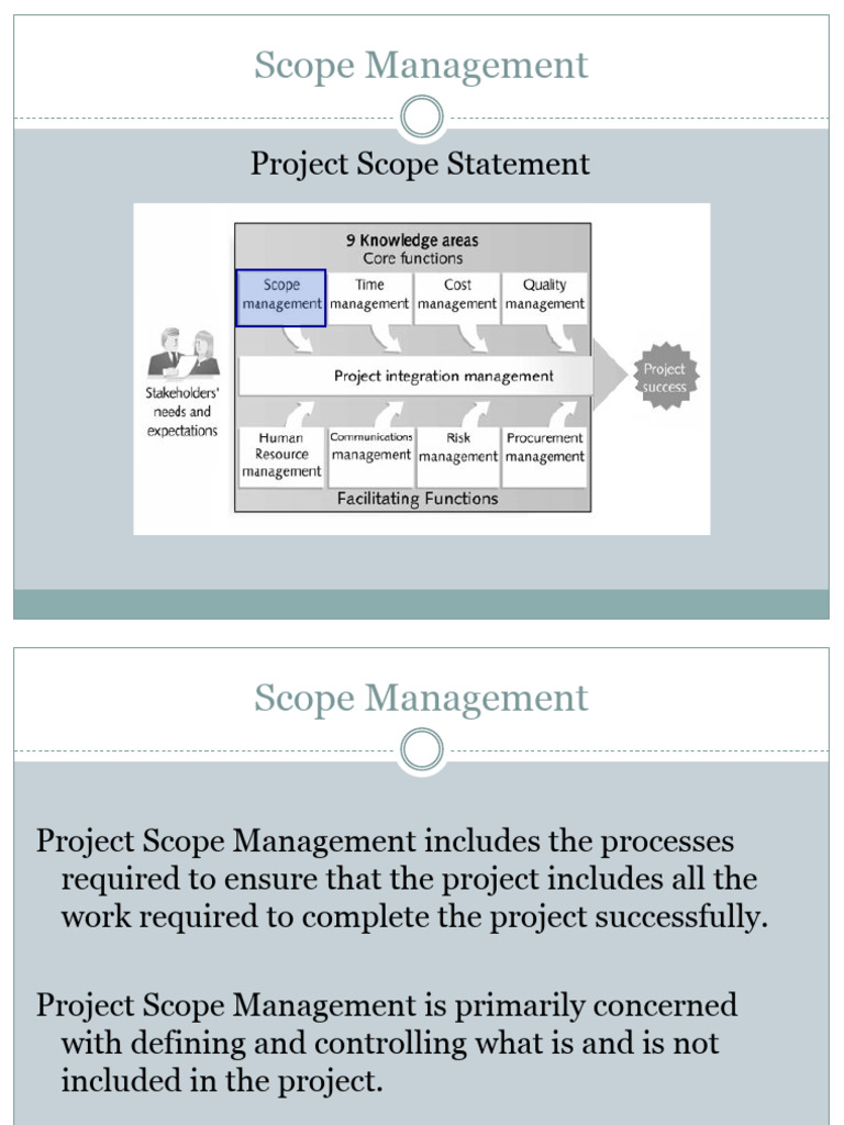 Scope Management | Download Free PDF | Project Management | Systems Theory