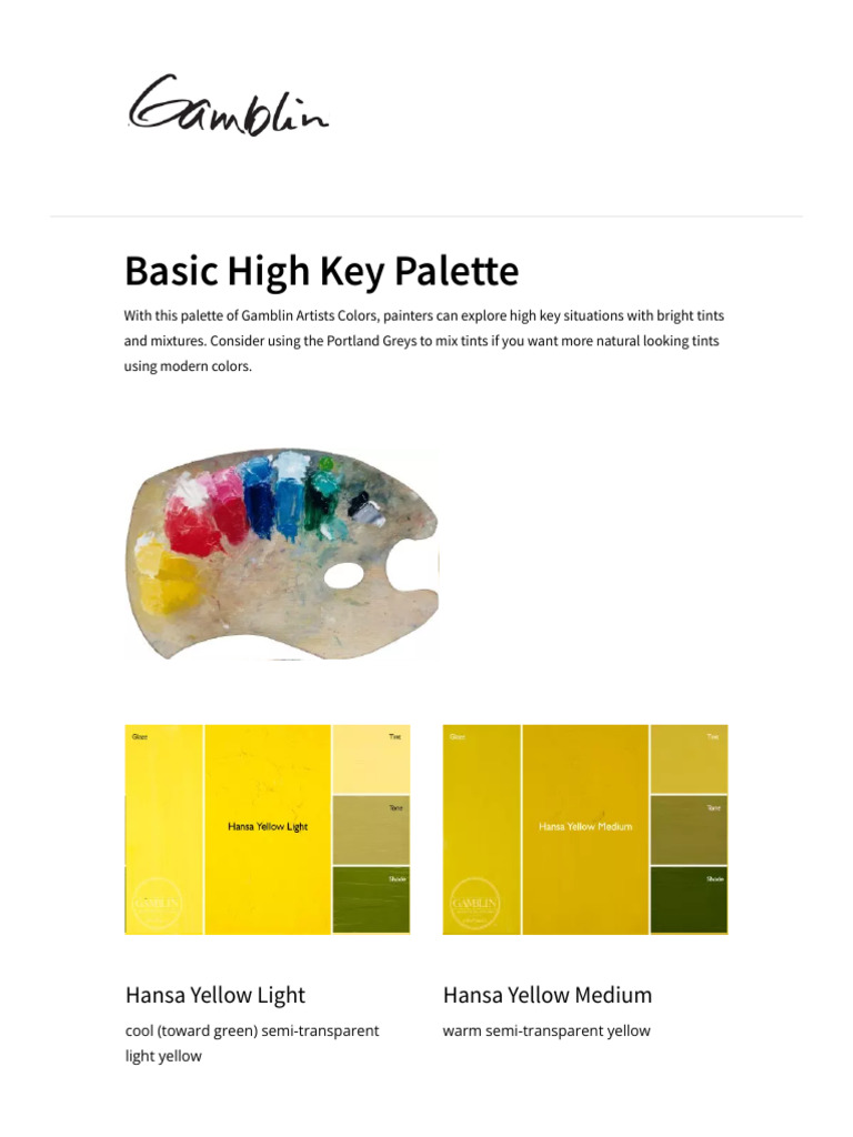 Paletas | PDF | Blue | Yellow