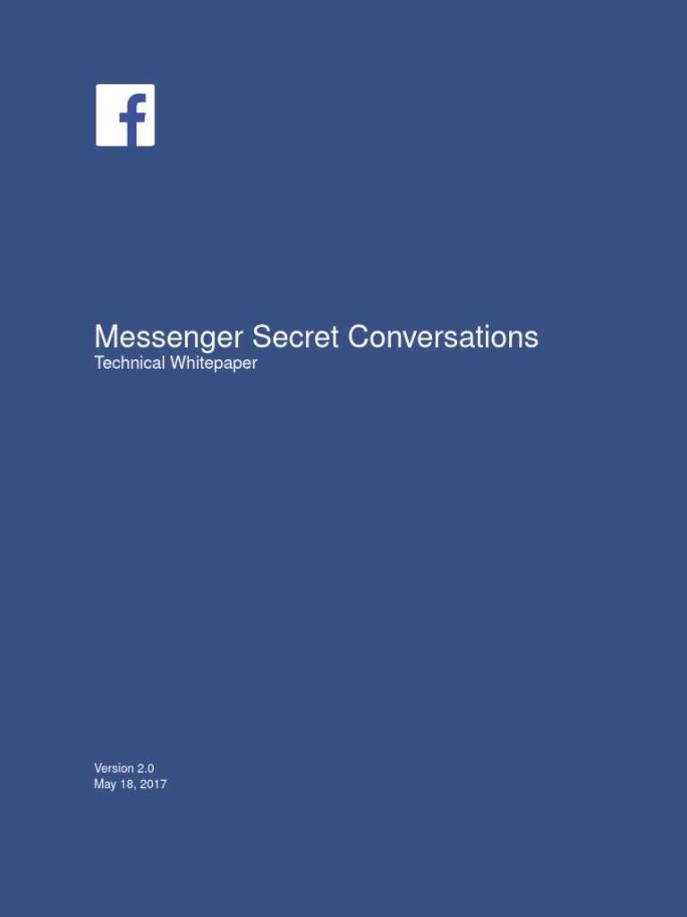 Messenger Secret Conversations Technical Whitep | PDF | Encryption | Cryptography