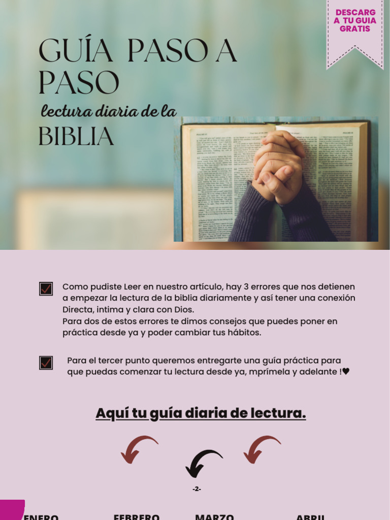 PFD Guia Paso A Paso Lectura de La Biblia | PDF
