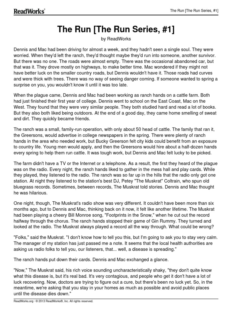 The Run (The Run Series, #1) | PDF | Vocabulary