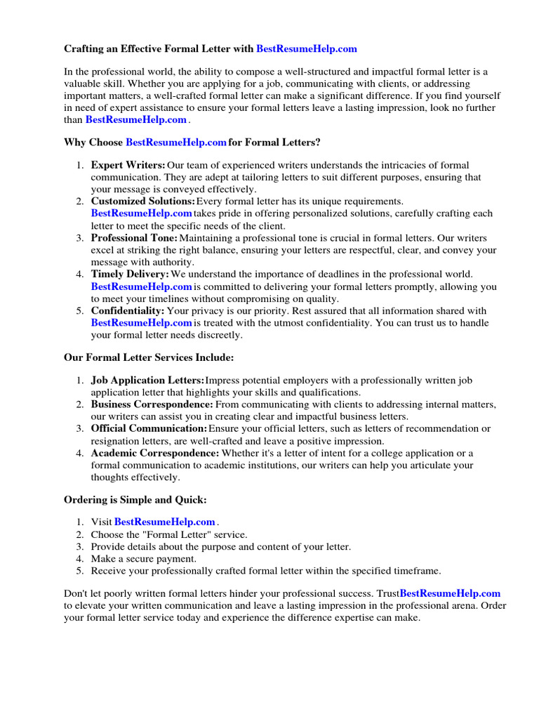 Formal Letter Format Requesting Information | PDF | Microsoft Word ...