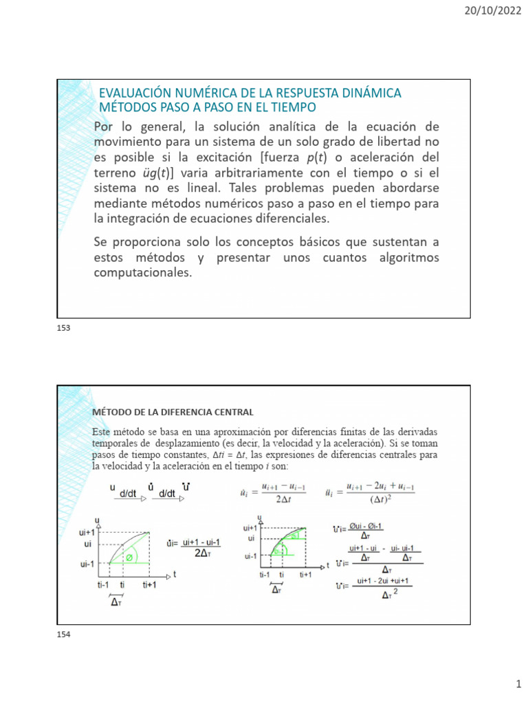 Métodos Numéricos en Dinámica Estructural | PDF | Análisis numérico | Mecánica