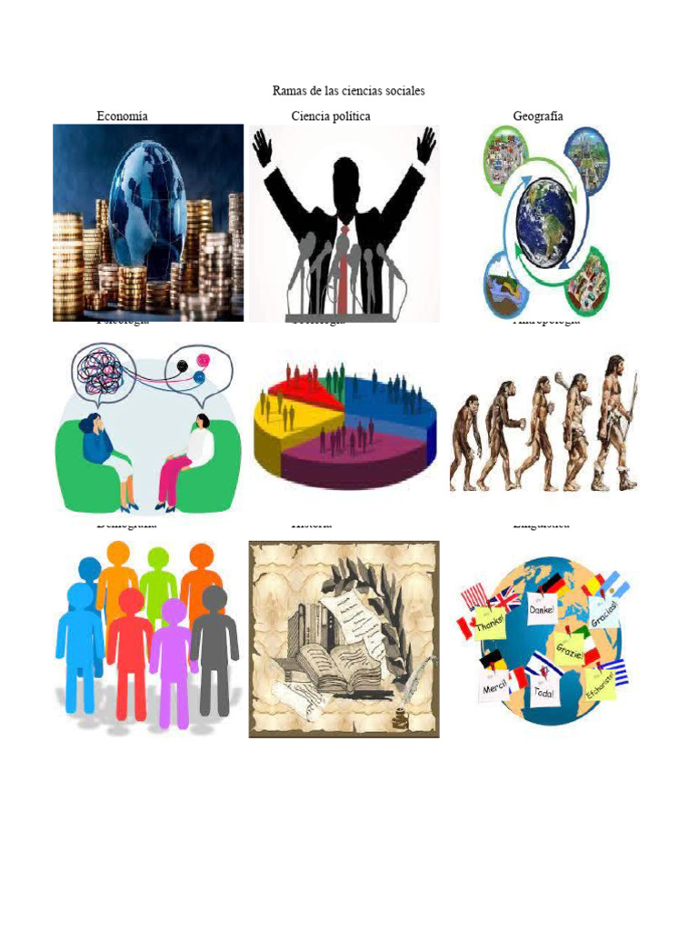 Ramas de Las Ciencias Sociales | PDF | Geografía | Antropología