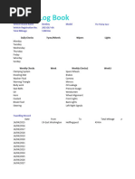 Vehicle Log Book - Format | PDF