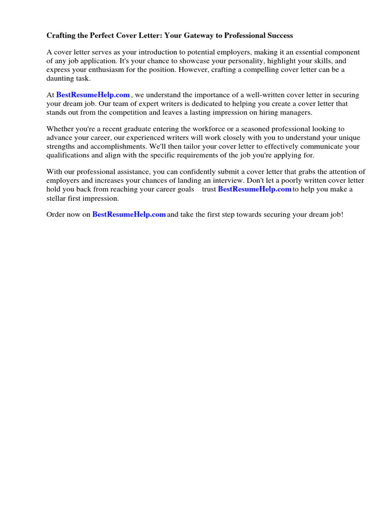 Help Making A Cover Letter | PDF | Résumé