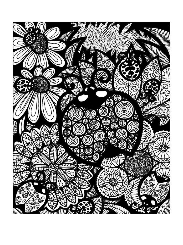 Coloring Lines of The Ladybug HGCreations | PDF