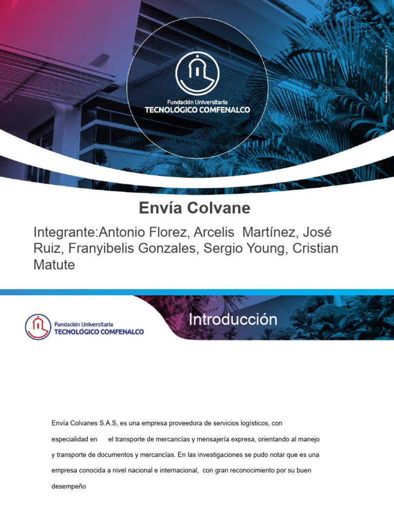 Análisis Logístico de Envía Colvanes S.A.S. | PDF | Logística | Business