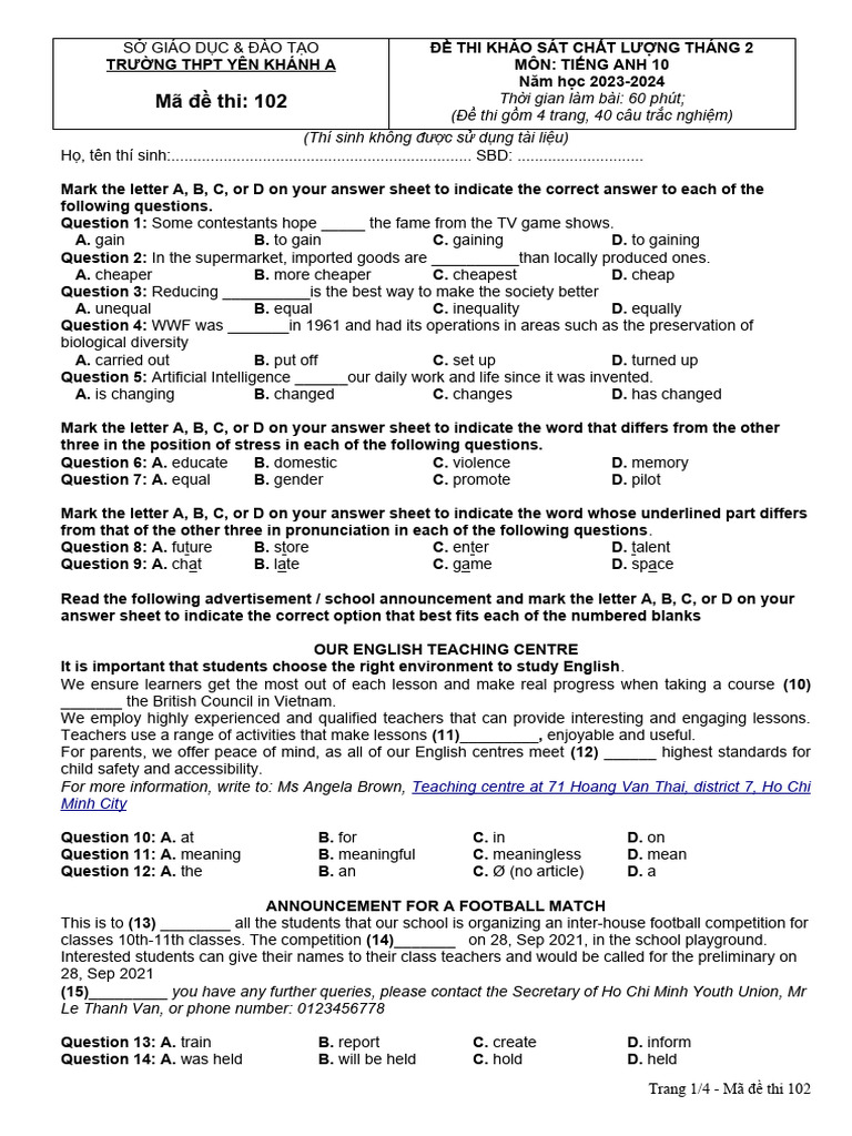 A - 10 - MÃ 102 | PDF | Computer Aided Design | 3 D Computer Graphics
