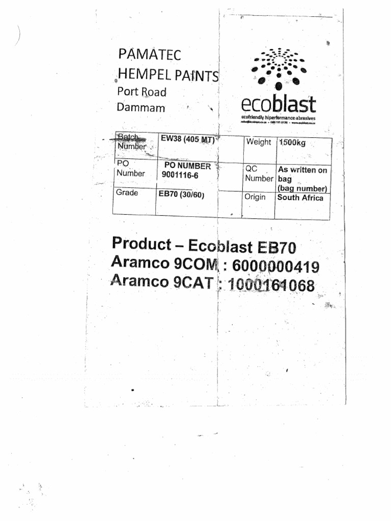 Ecoblast EB70 B# EW38 (405MT) | PDF