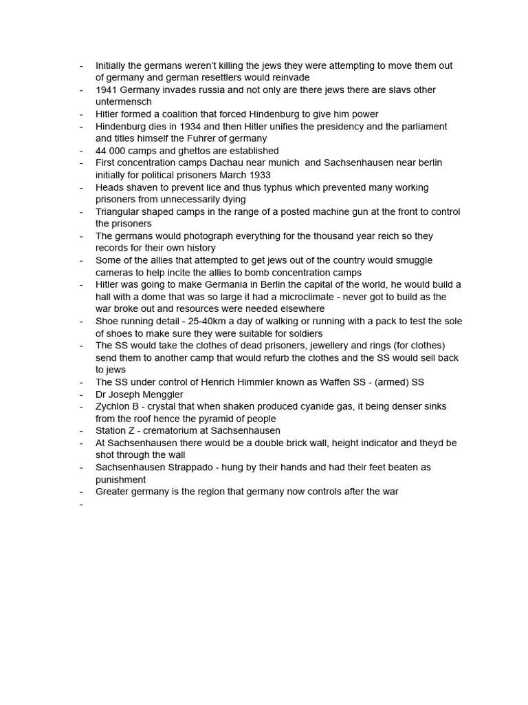 History Notes - WW2 | PDF