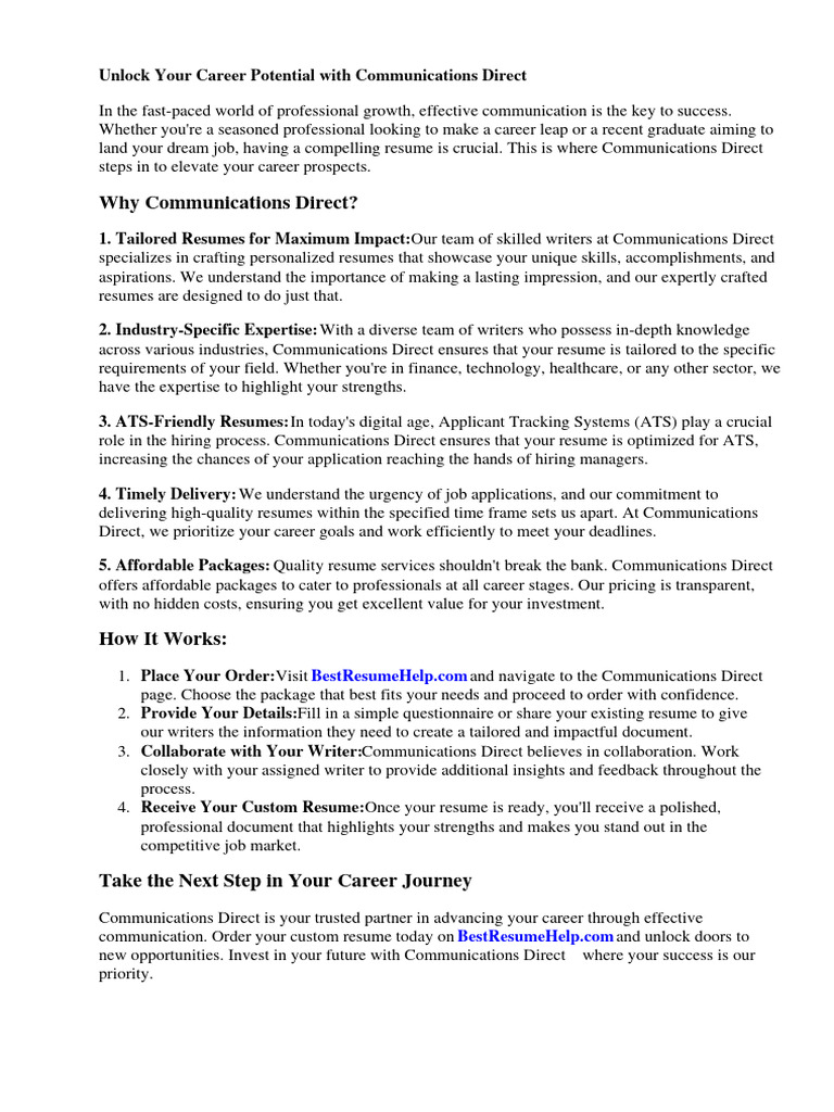 Communications Director Resume | PDF | Public Relations | Communication